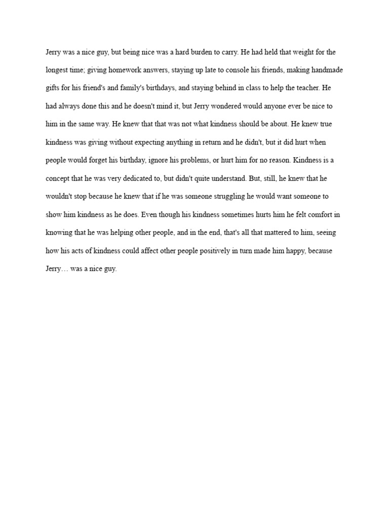 Journal Jerry Was A Nice Guy | PDF