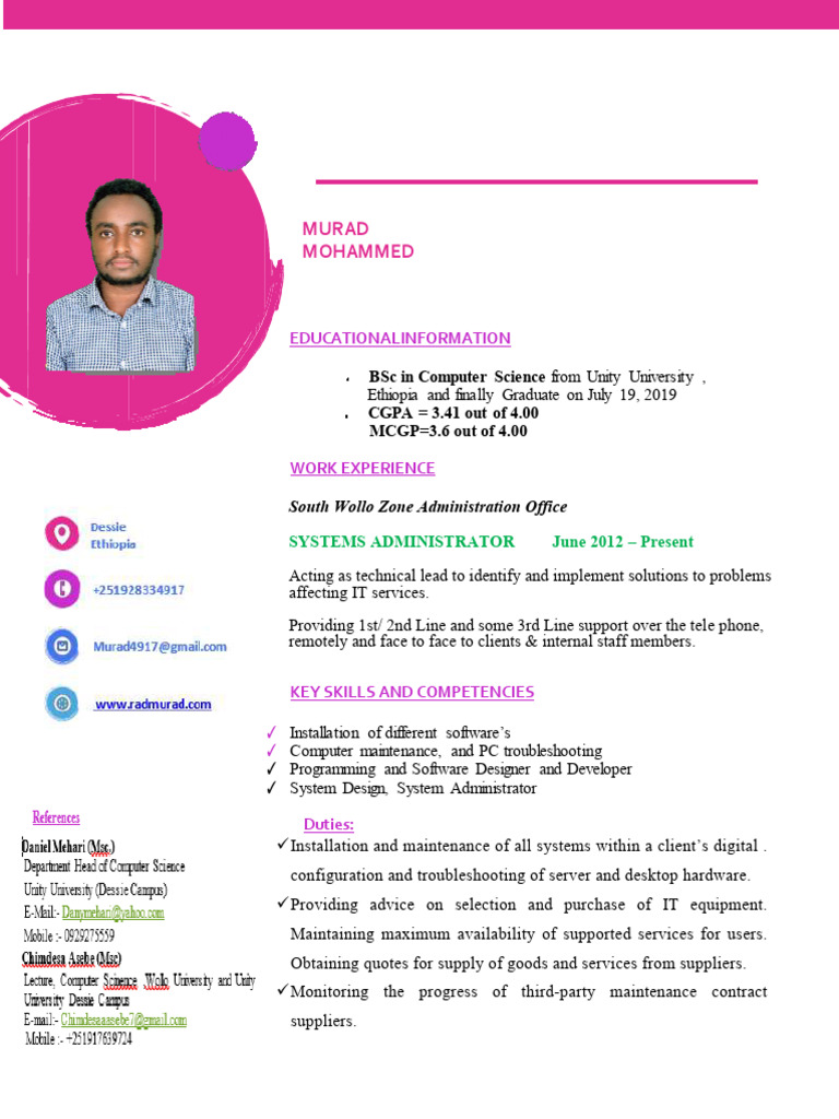 CV, Educational Certificate, Work Experience and Other Certificate ...