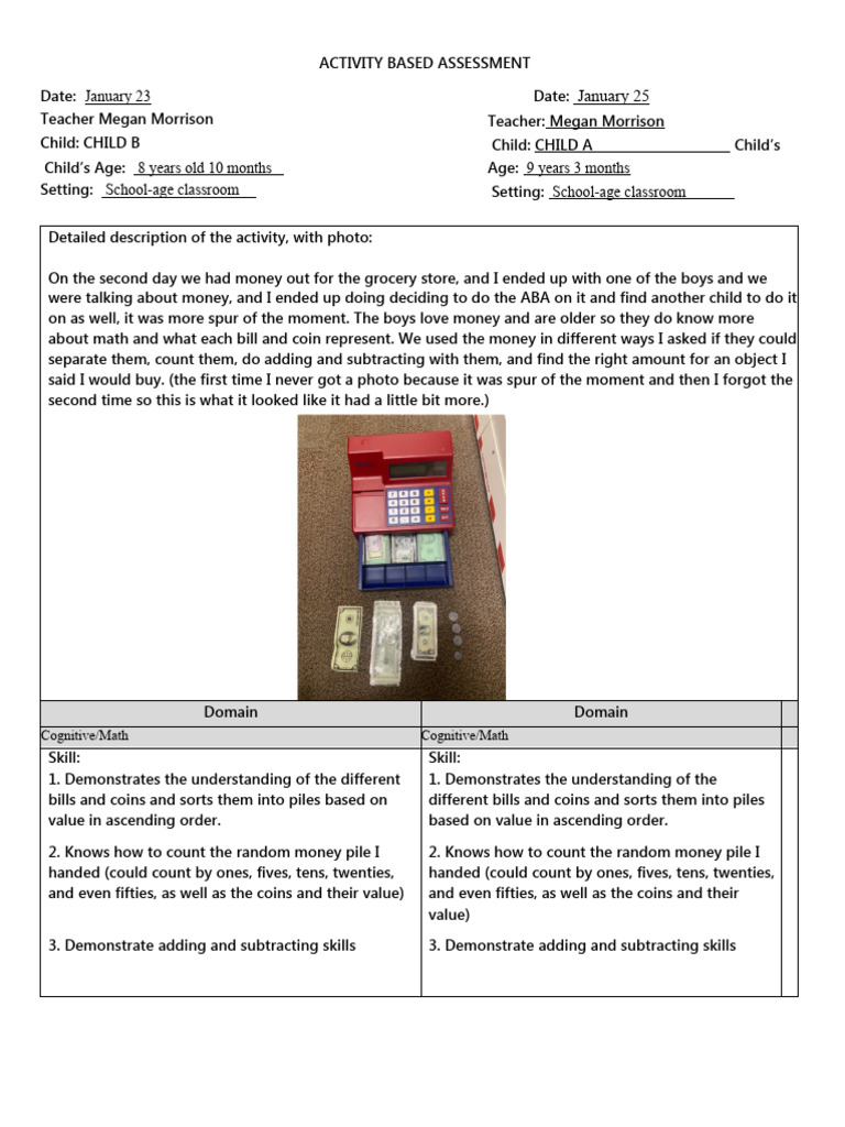 Aba and Narrative Instructions Word Version | PDF | Understanding ...