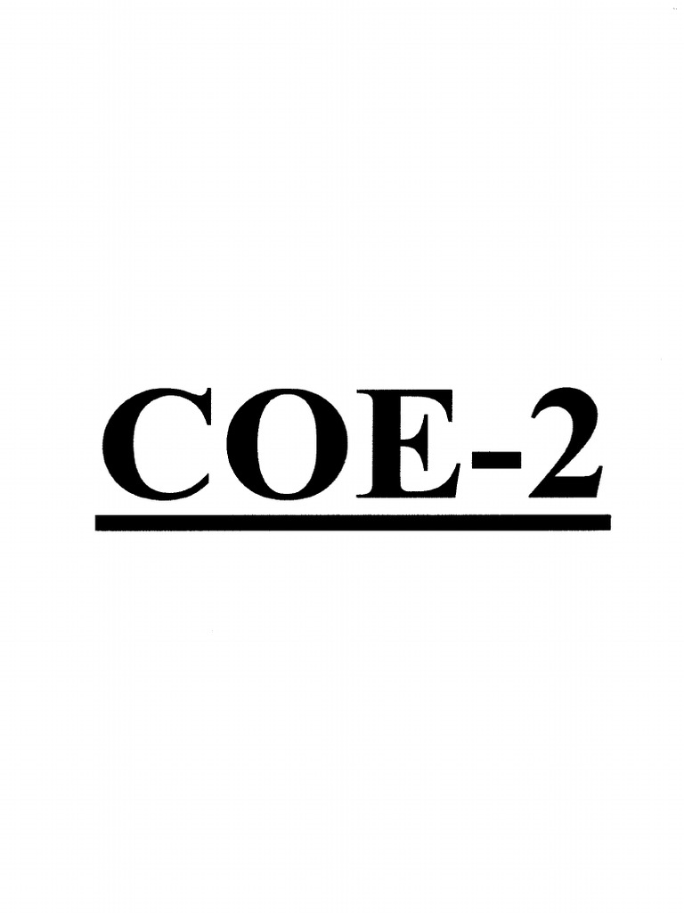 Coe 2 | PDF