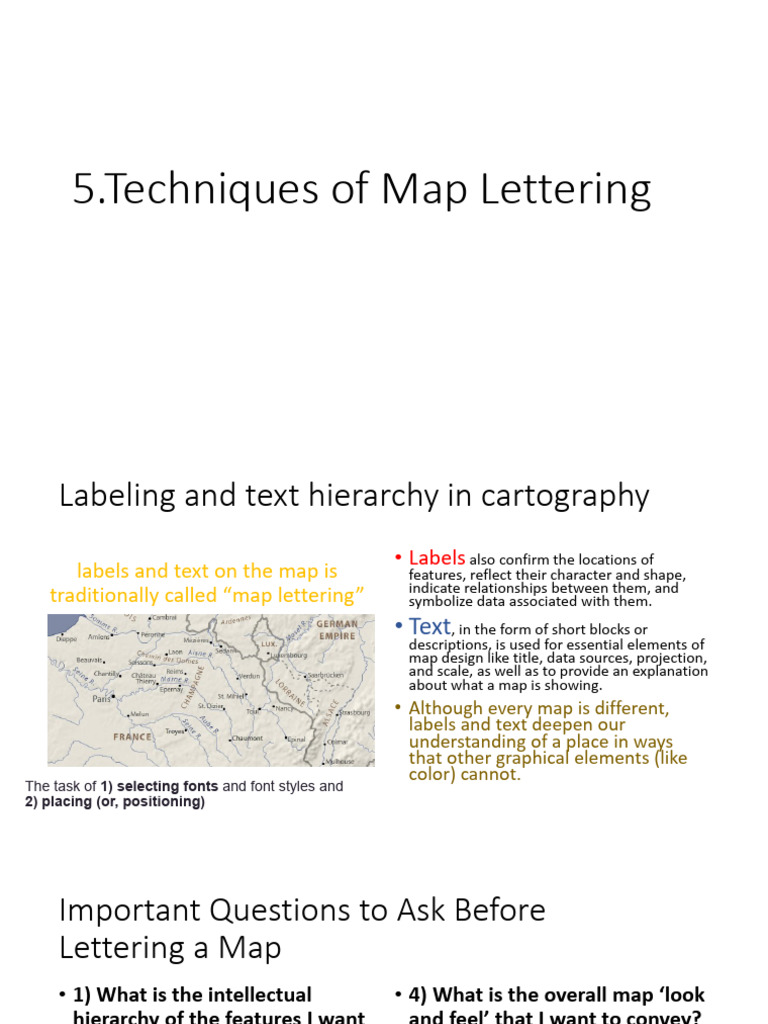 5.techniques of Map Lettering | PDF