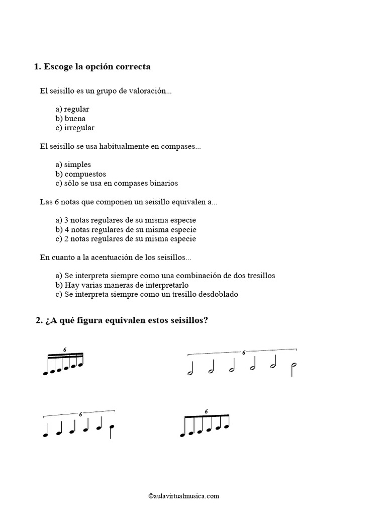 Ejercicios U7 C3 Español | PDF | Formas musicales | Componentes