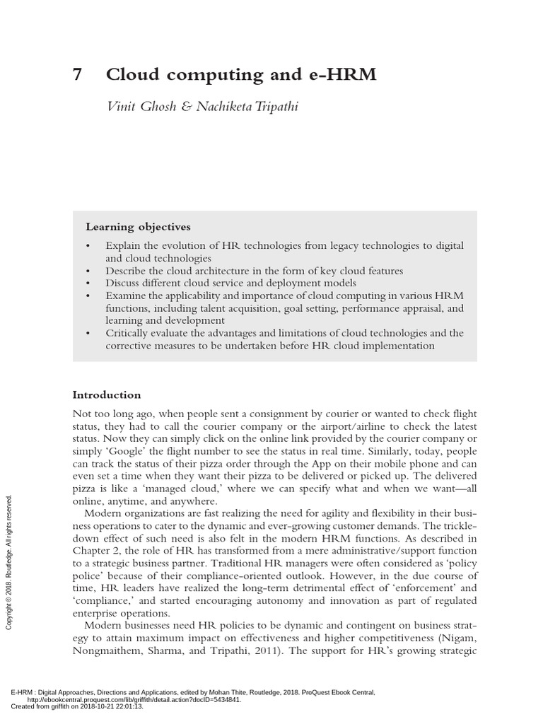 Cloud Computing HR | PDF | Cloud Computing | Software As A Service