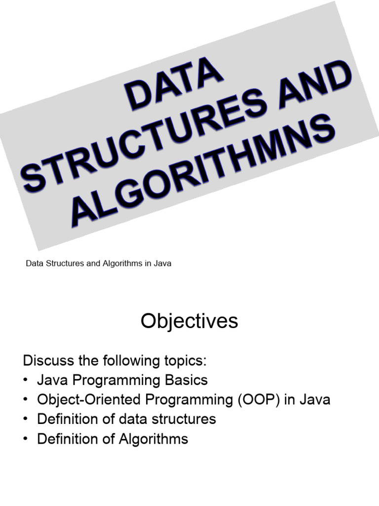 Week1 - Introduction To Data Structures Algorithms | PDF | Inheritance ...