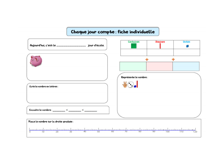 Fiche Chaque Jour Compte | PDF
