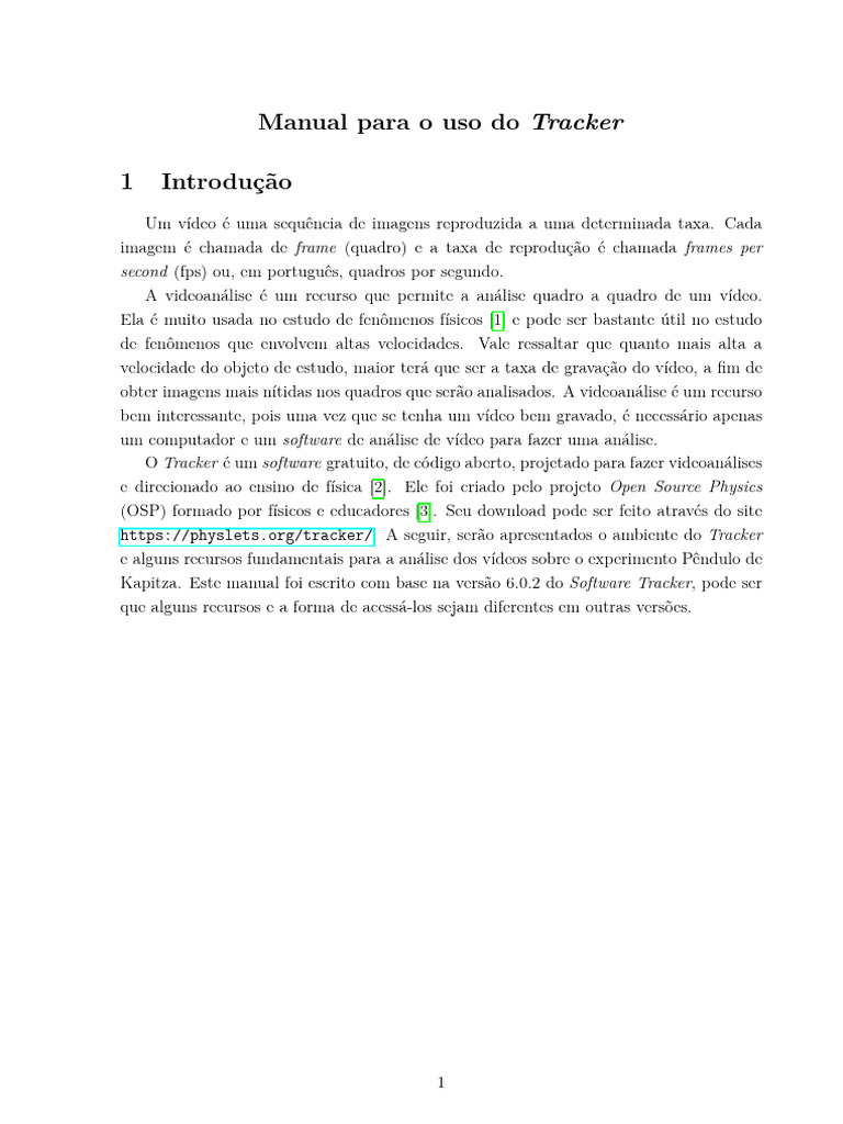 Manual Tracker | PDF | Janela (informática) | Vídeo