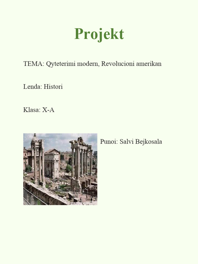 Projekt Histori | PDF