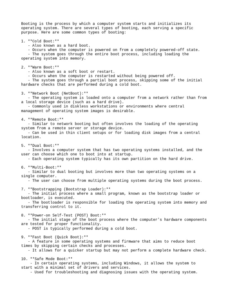 Booting Pdf Booting Operating System