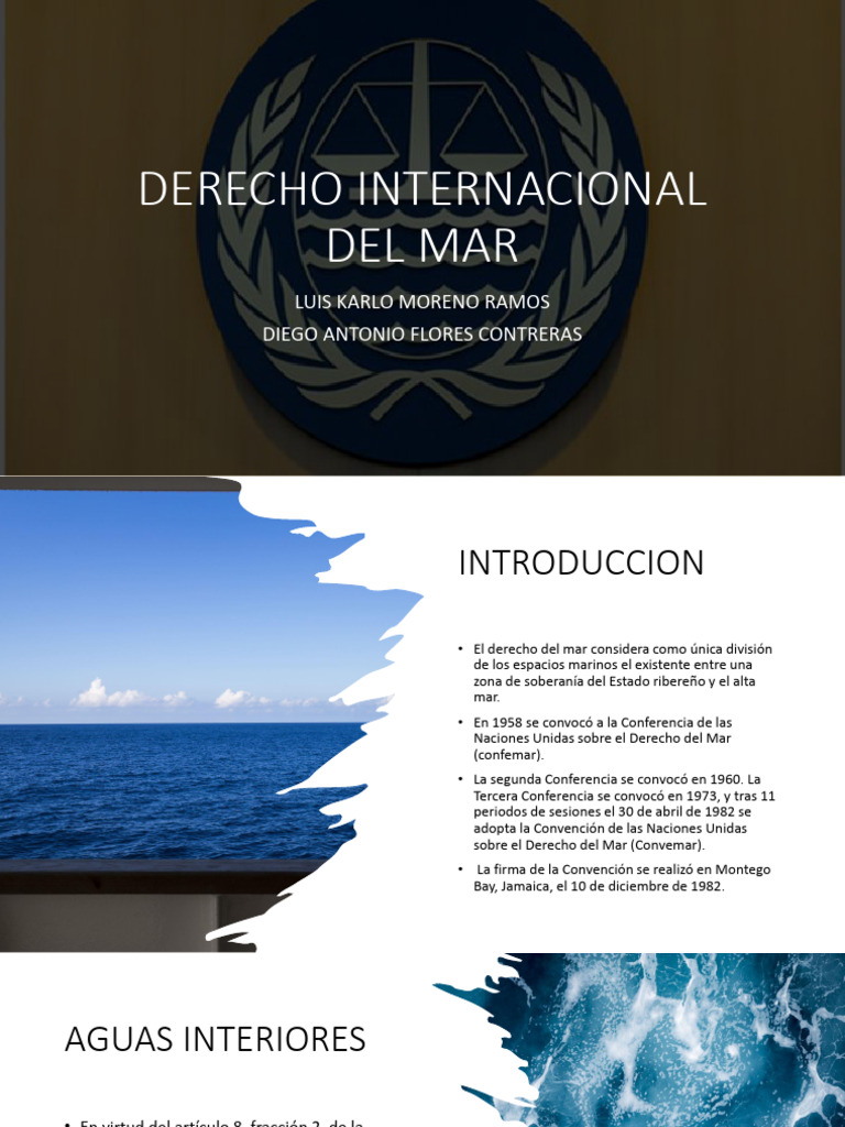 Derecho Internacional del Mar y Convemar | PDF | Aguas territoriales ...