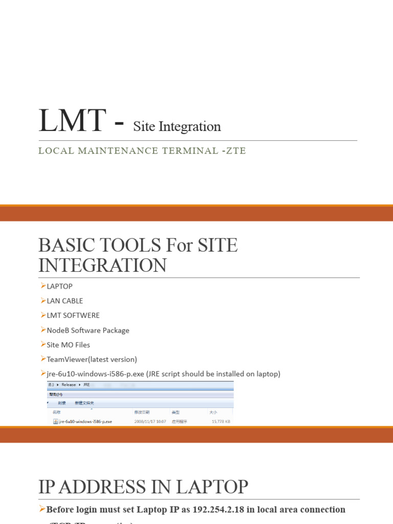 SITE INTEGRATION - LMT Guide | PDF | Computing | Computer Engineering