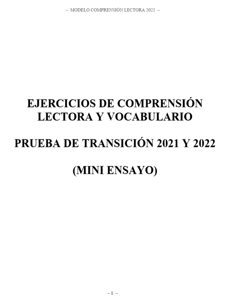 Mini Ensayo Ptu 2021 y 2022 | PDF | Entorno natural | Ambientalismo