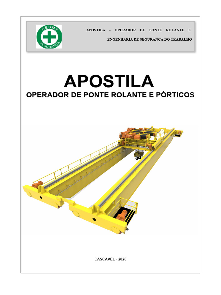 Apostila Ponte Rolante e Pórticos | PDF | Freio | Ciências Físicas