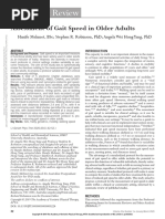 Gait Speed Norms for Ambulation Types | PDF