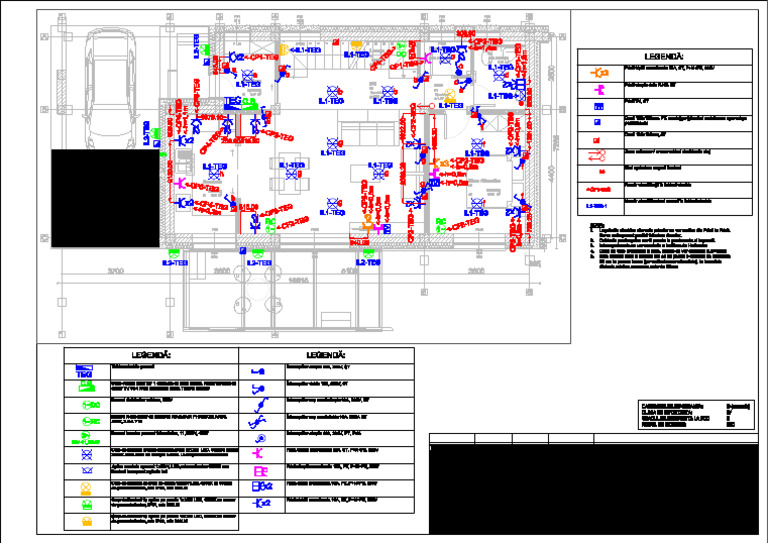 E01-INSTALATII ELECTRICE - PLAN PARTER - A3 - Redacted | PDF