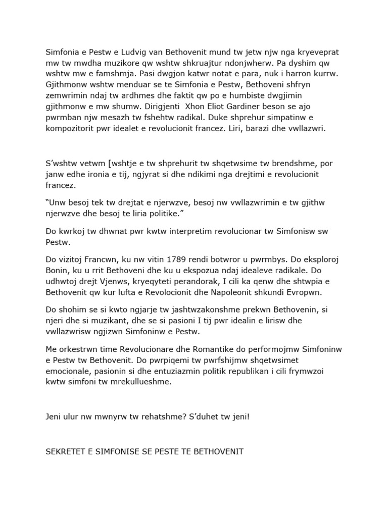 BBC The Secret of Beethovens Fifth Symphony 1 | PDF