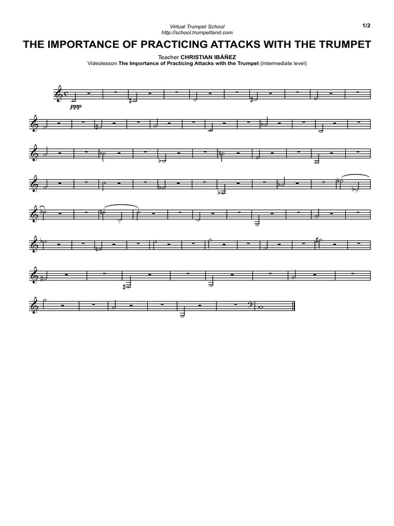 The Importance of Practicing Attacks With The Trumpet | PDF