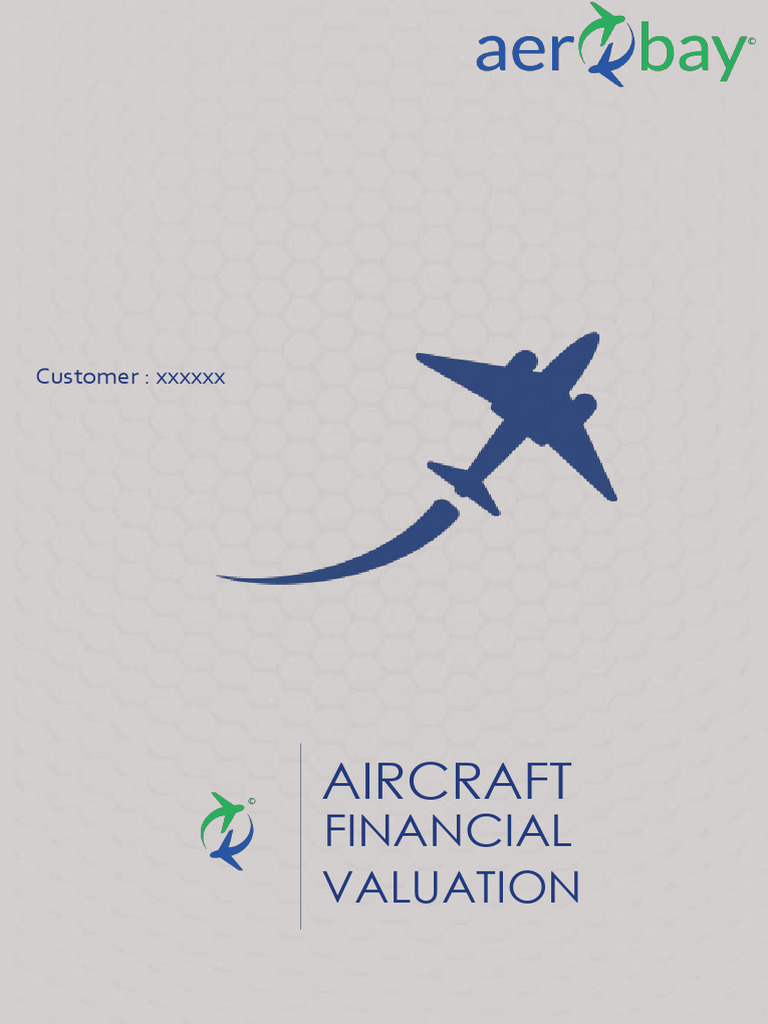Aircraft Valuation Sample | PDF | Valuation (Finance) | Market Value