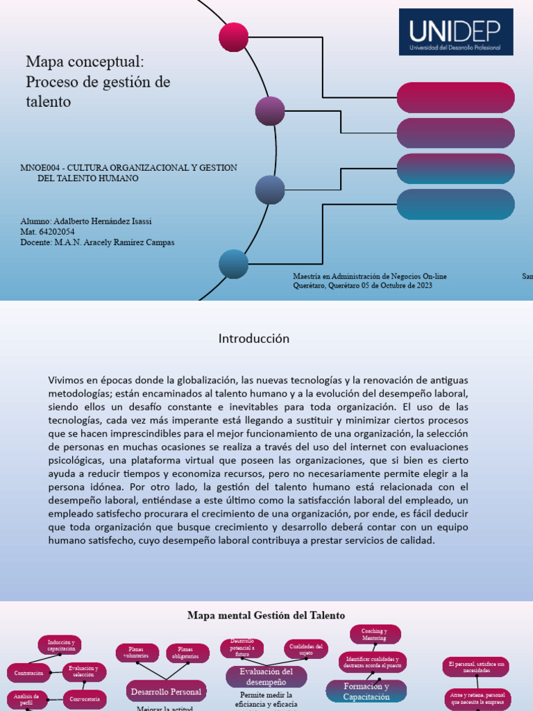 mapa conceptual Gestión Talento | PDF | Gestión del talento | Business
