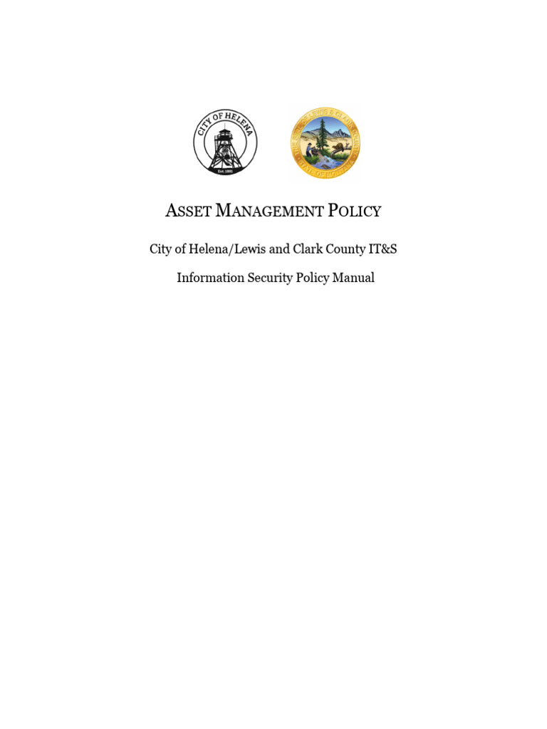 Asset Management Policy Pdf Computer Network Security