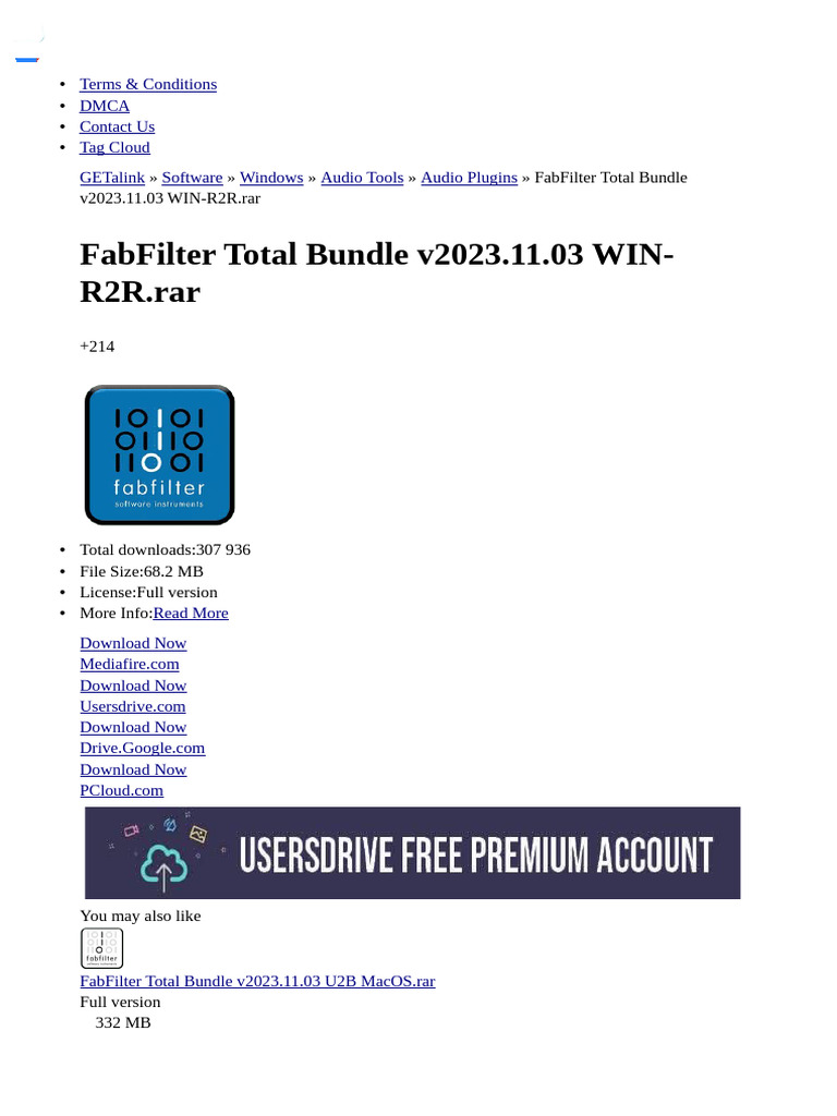 FabFilter Total Bundle 2023 Download | PDF | Games & Activities