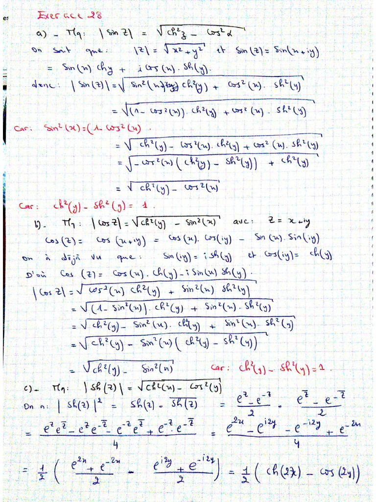 Corrigé TD 1 Analyse 3 | PDF