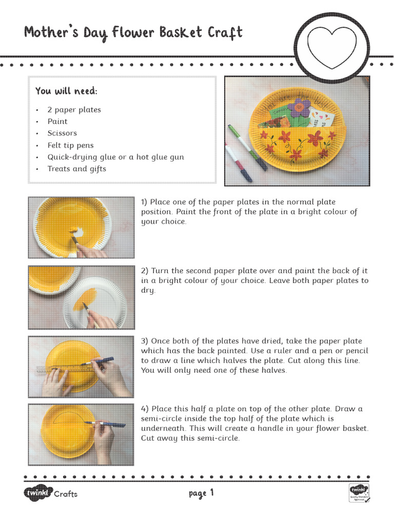 T TC 1645452946 Mothers Day Flower Basket Craft Paper Plate Craft ...