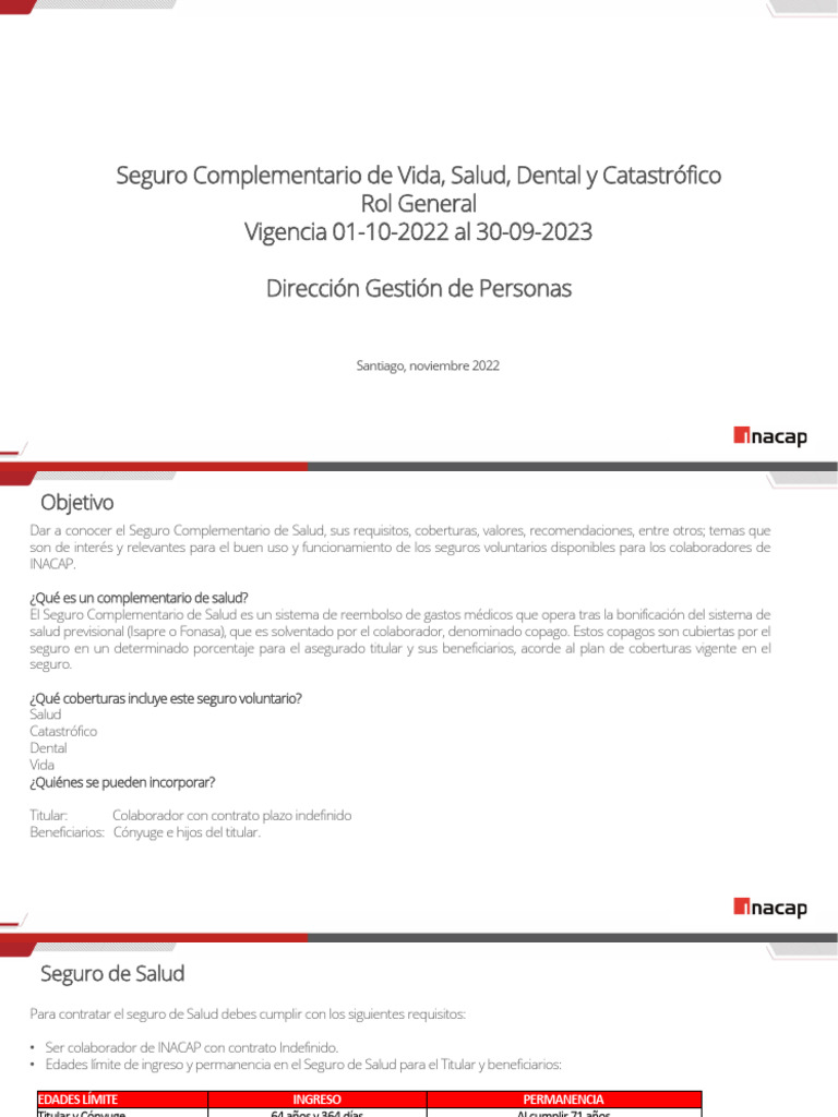 Informativo Rol General Oct 2022 Sept 2023 - v2 | PDF | Seguro | Póliza de seguros