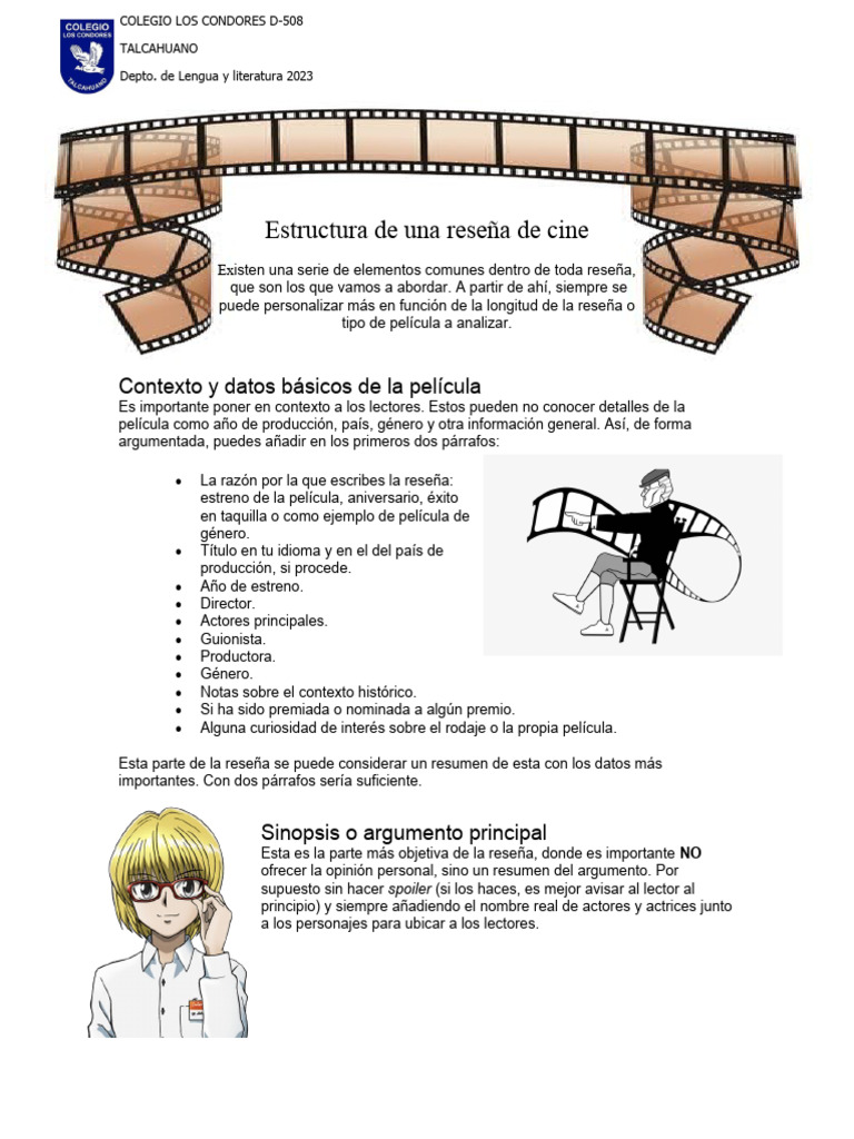 Guía para Reseñas de Cine 2023 | PDF | Arte