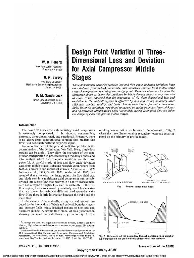 Roberts 1988 | PDF | Turbine | Vortices
