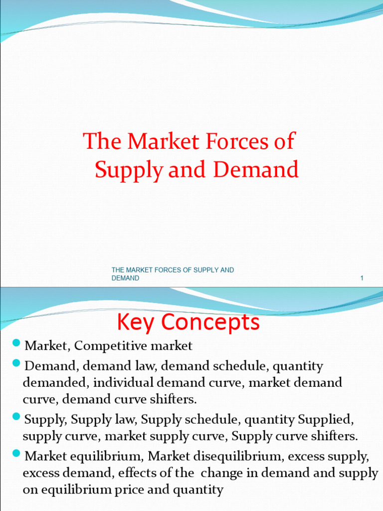 Market Forces of Demand and Supply | PDF | Supply And Demand | Supply (Economics)