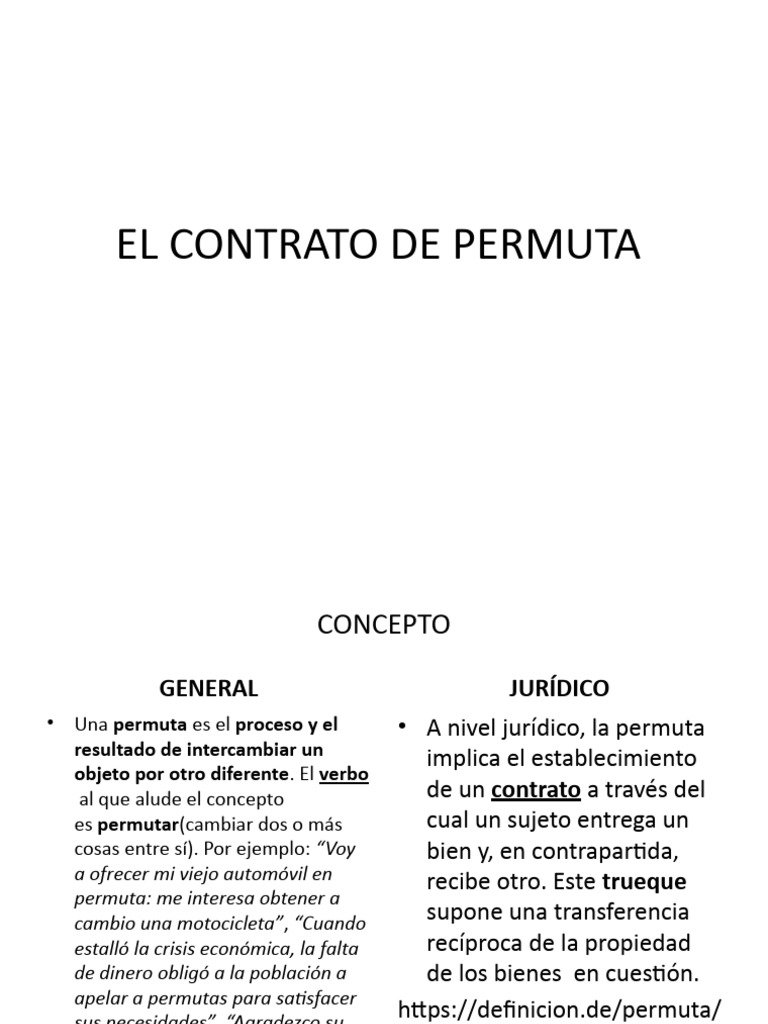 El Contrato de Permuta | PDF | Propiedad | Business