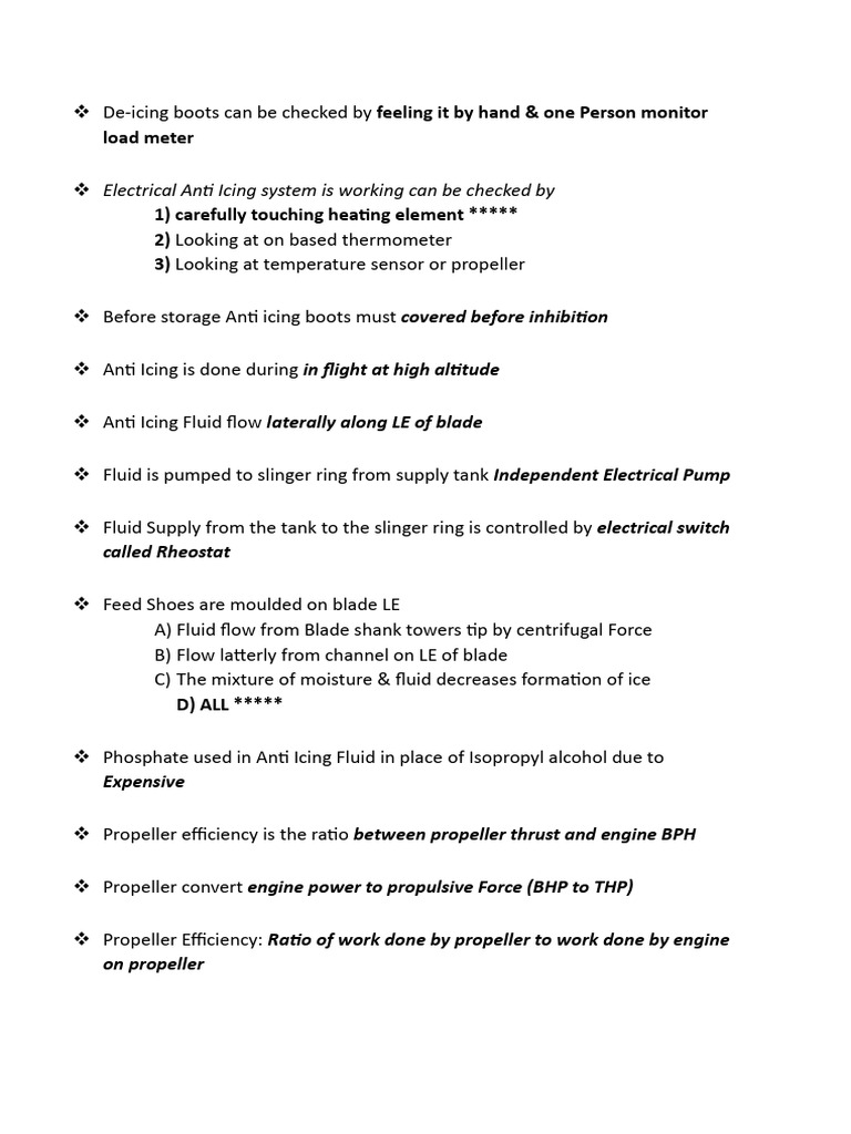 Aircraft Propeller Anti-Icing & Synchronization Guide | PDF | Propeller ...
