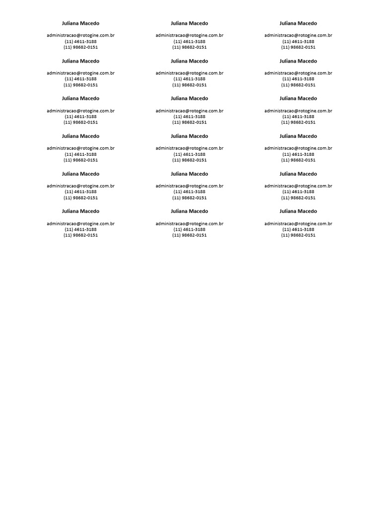 Etiquetas - Modelo Gabarito para Pimaco A5Q-2050 | PDF Etiquetas - Modelo Gabarito para Pimaco A5Q-2050 | PDF