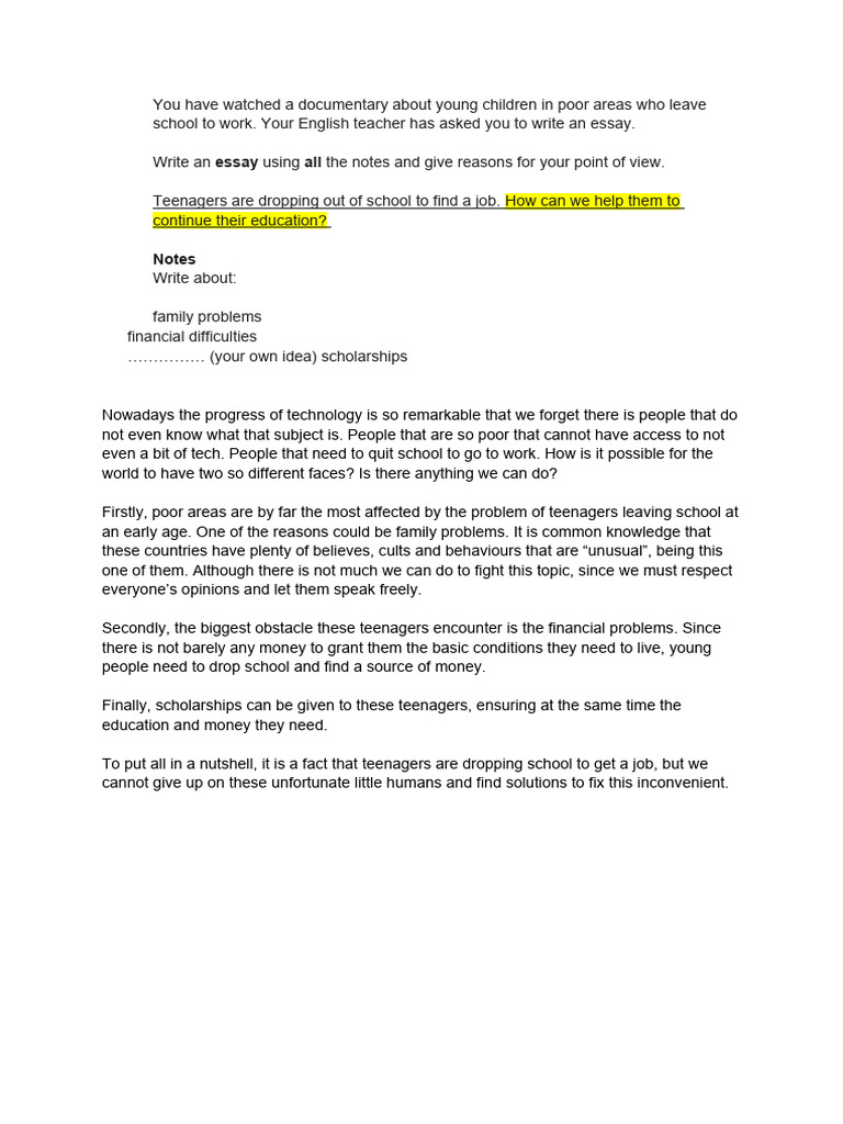 Essay 2 Fce Prep | PDF