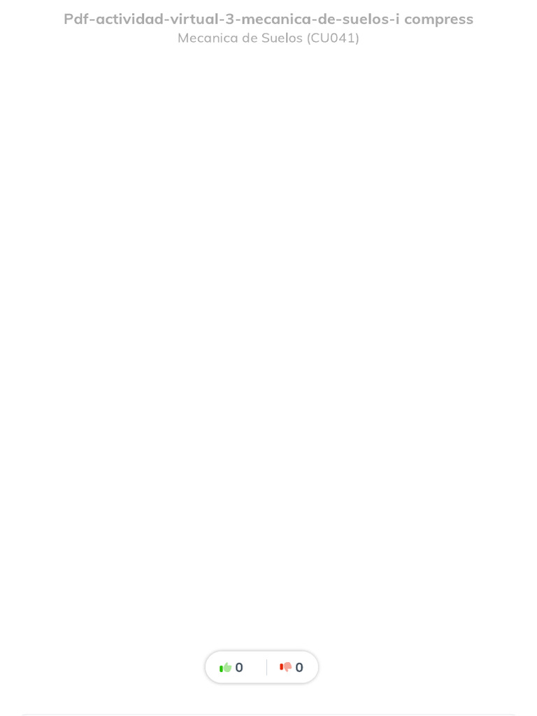 PDF Actividad Virtual 3 Mecanica de Suelos I Compress - Compress | PDF