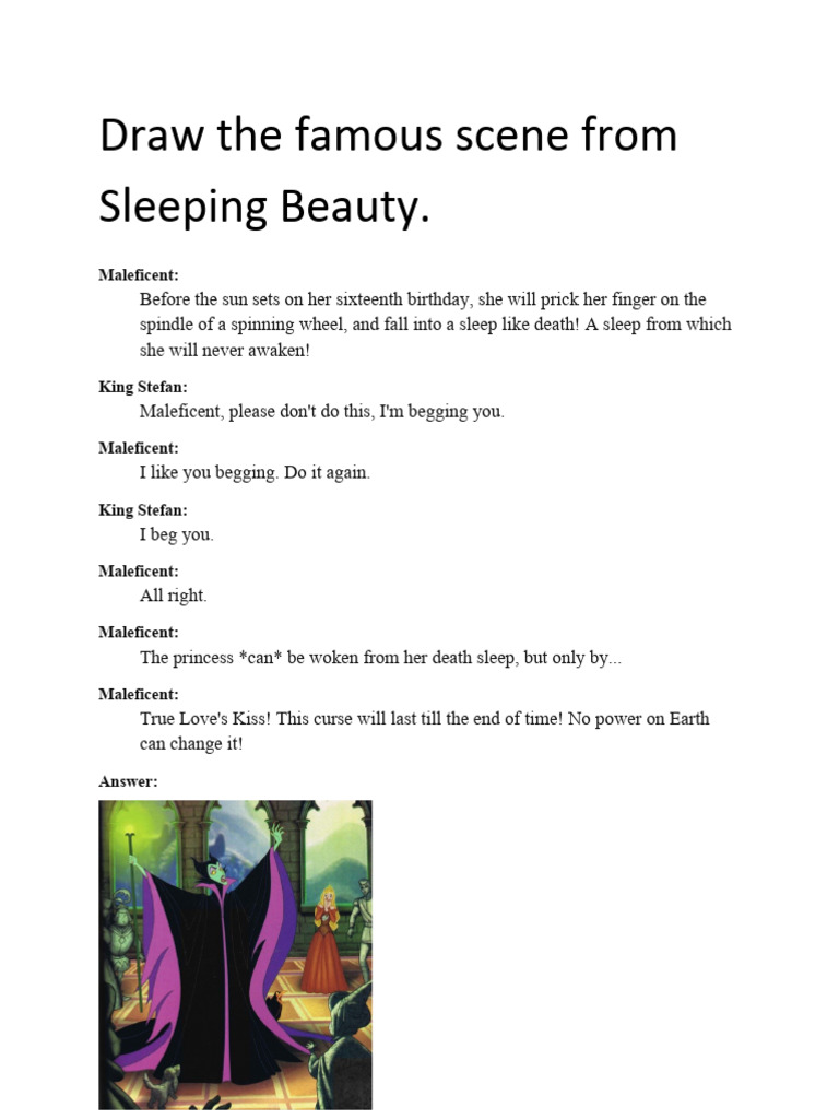 Reading Puzzle Draw A Scene | PDF