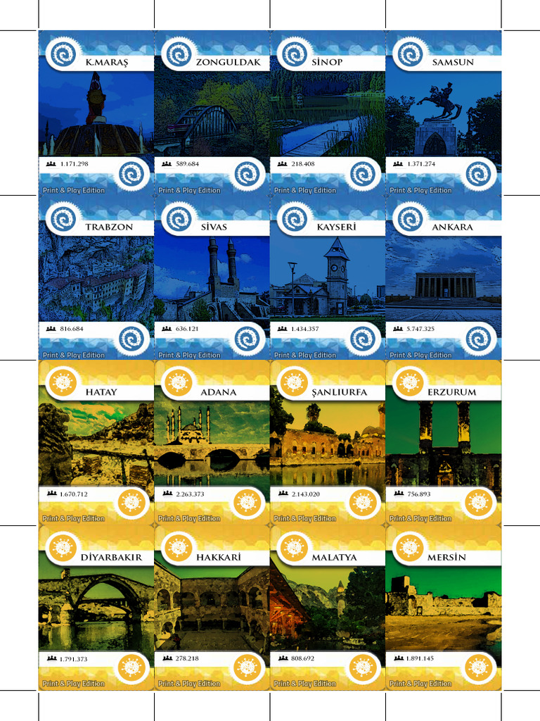 Kartlar A4 Arkalı Önlü | PDF