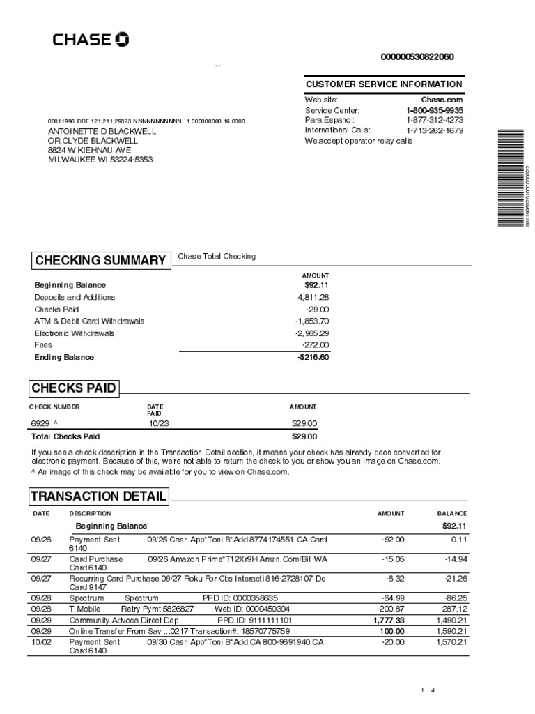 Statements 2060 | PDF | Cheque | Transaction Account