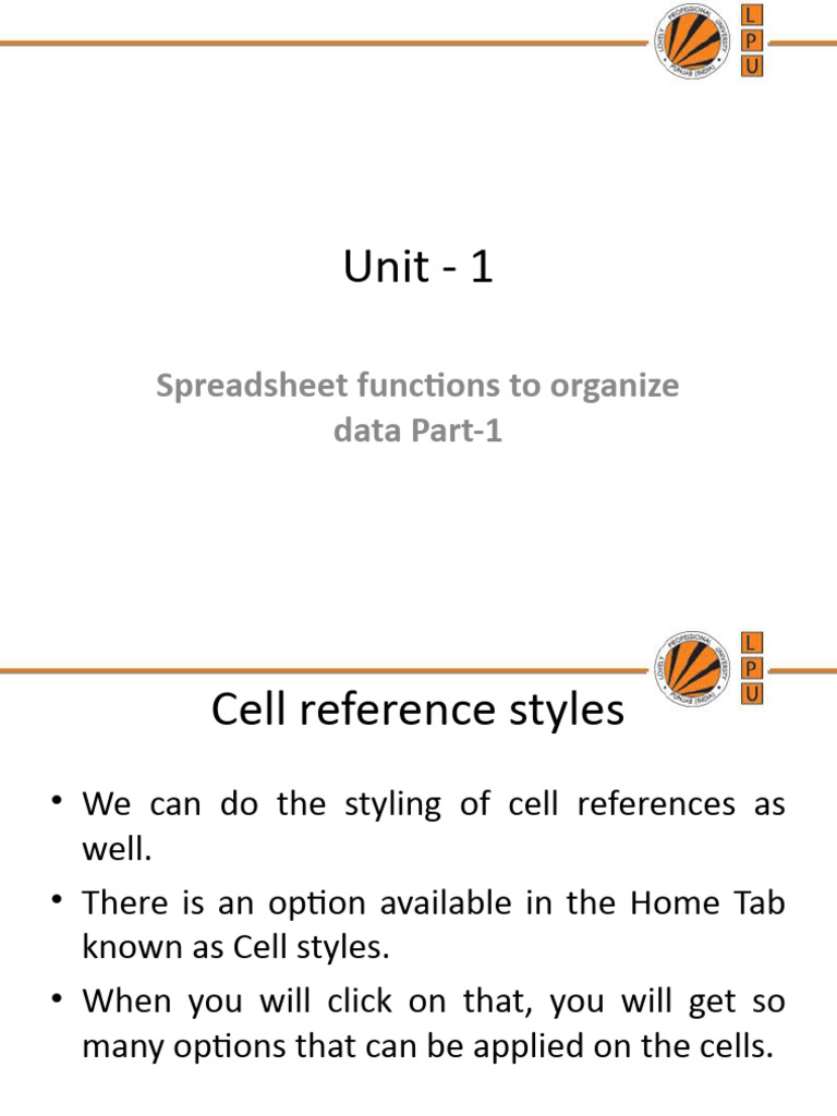Spreadsheet Functions To Organize Data Part1 | PDF | Spreadsheet ... Spreadsheet Functions To Organize Data Part1 | PDF | Spreadsheet ...
