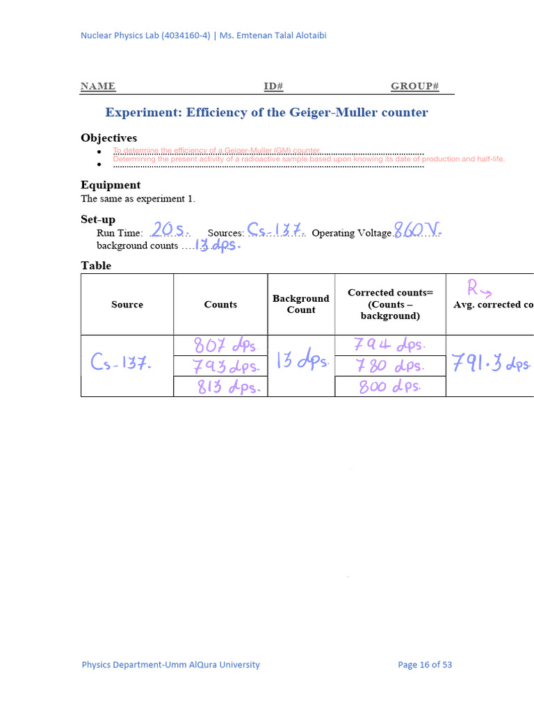 Nuclear Physics Lab-2022 | PDF | Forms Of Energy | Radiation