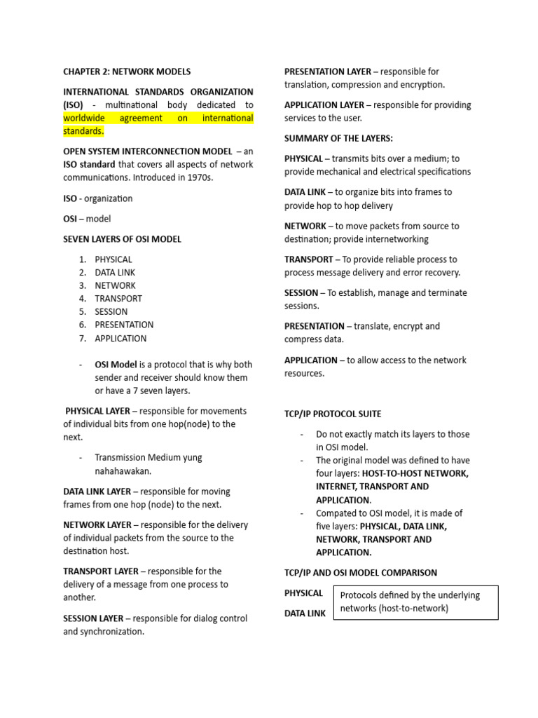 Reviewer Comm4 Network Models | PDF | Osi Model | Computer Network Reviewer Comm4 Network Models | PDF | Osi Model | Computer Network