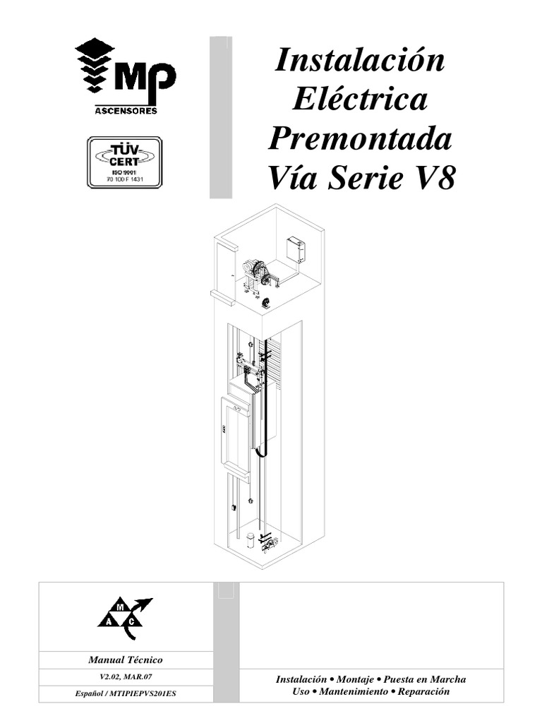 MP Via Serie v8 . | PDF | Ascensor | Corriente eléctrica