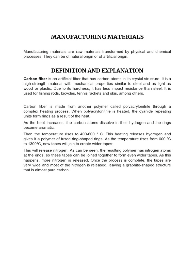 Carbon Fiber | PDF | Carbon | Fibers