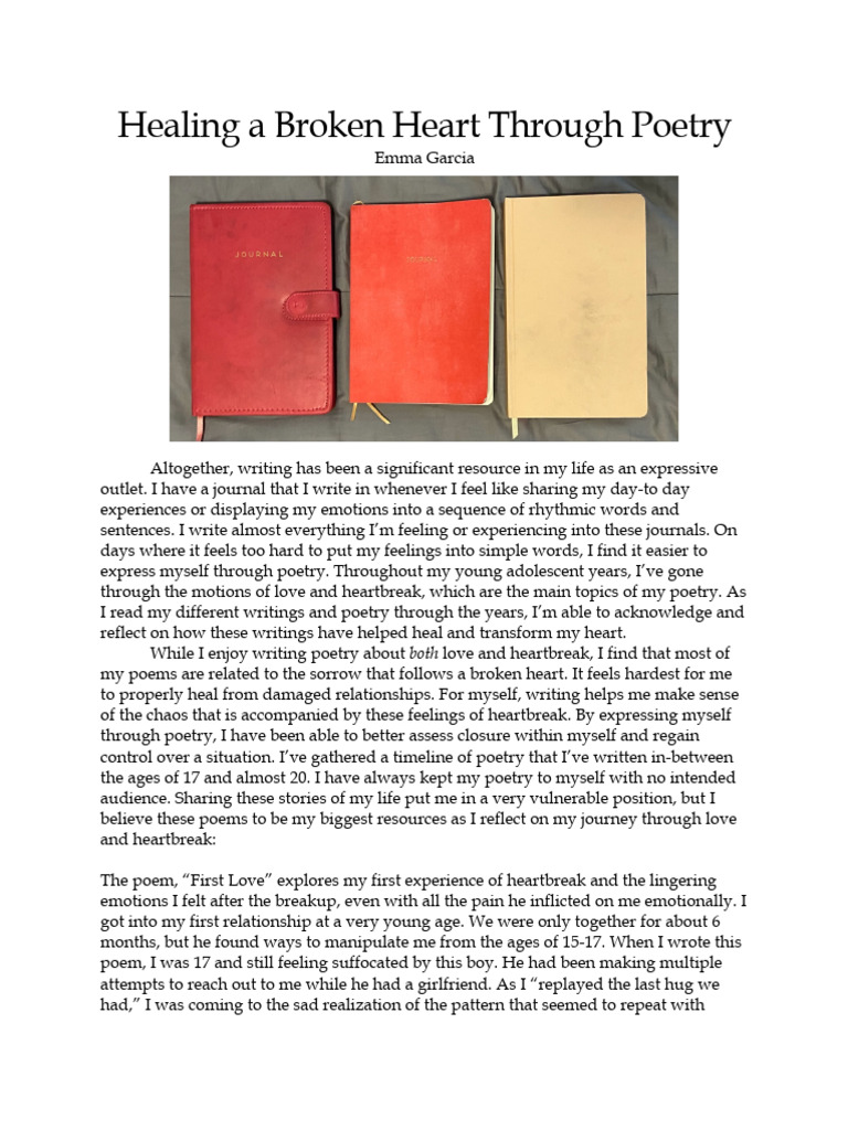 Healing Through Poetry: A Journey | PDF | Broken Heart | Love
