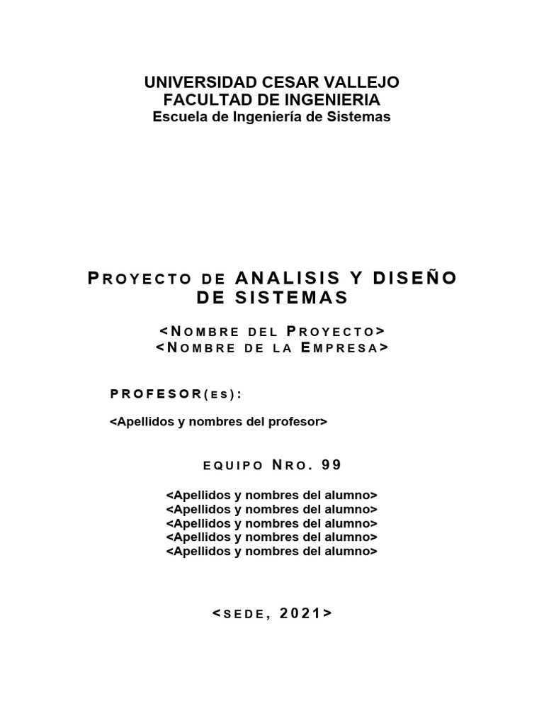 Estructura Proyecto ADS 2023 II | PDF