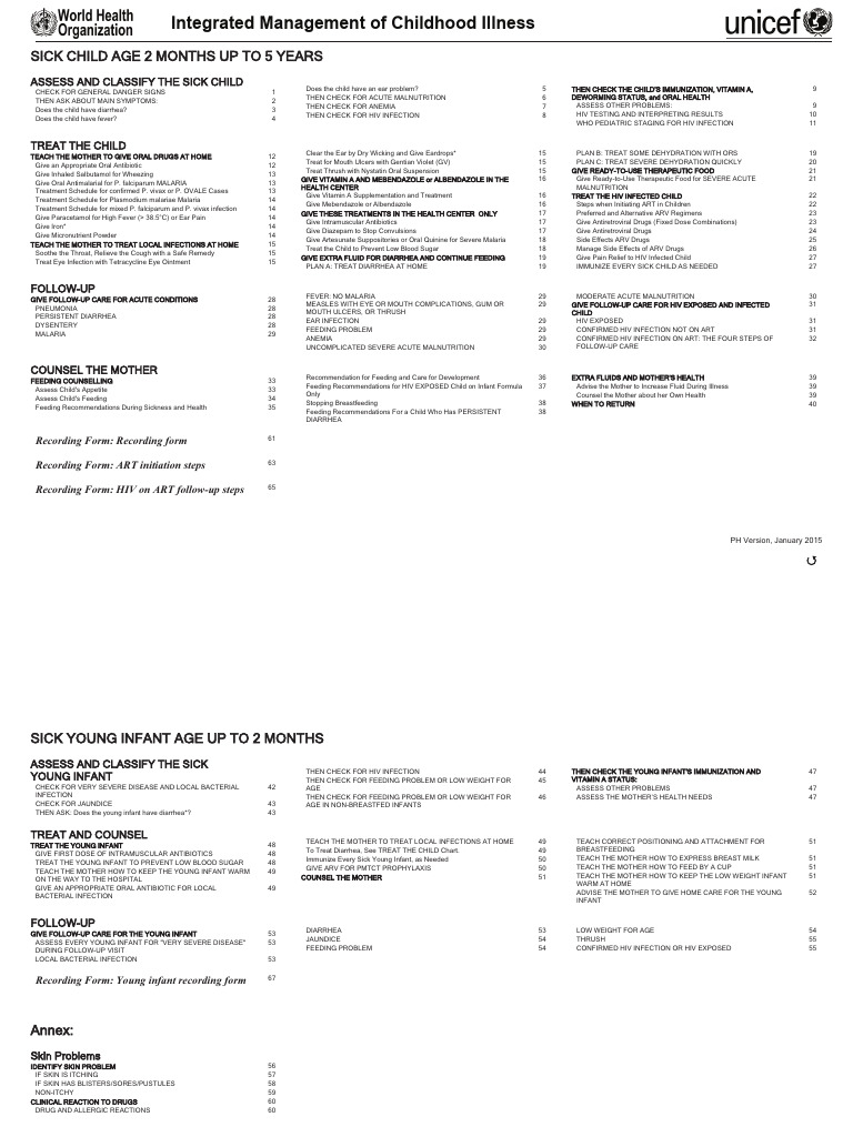 Doh Imci Booklet New 1-22-19 | PDF