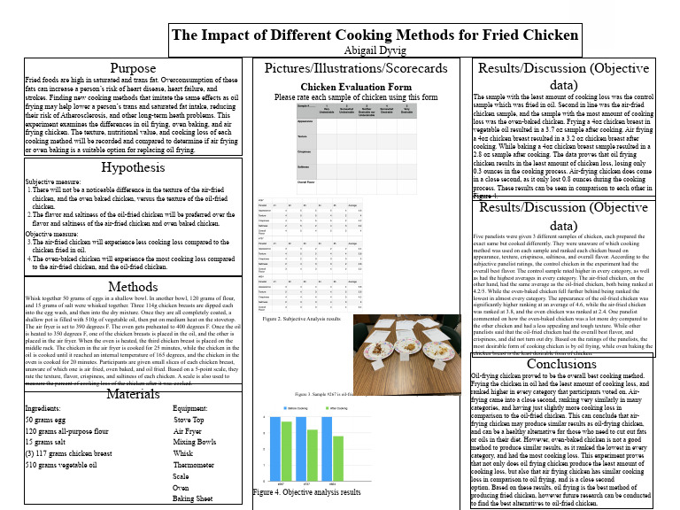 Final Project Nutrition Experiment | PDF | Cooking | Baking