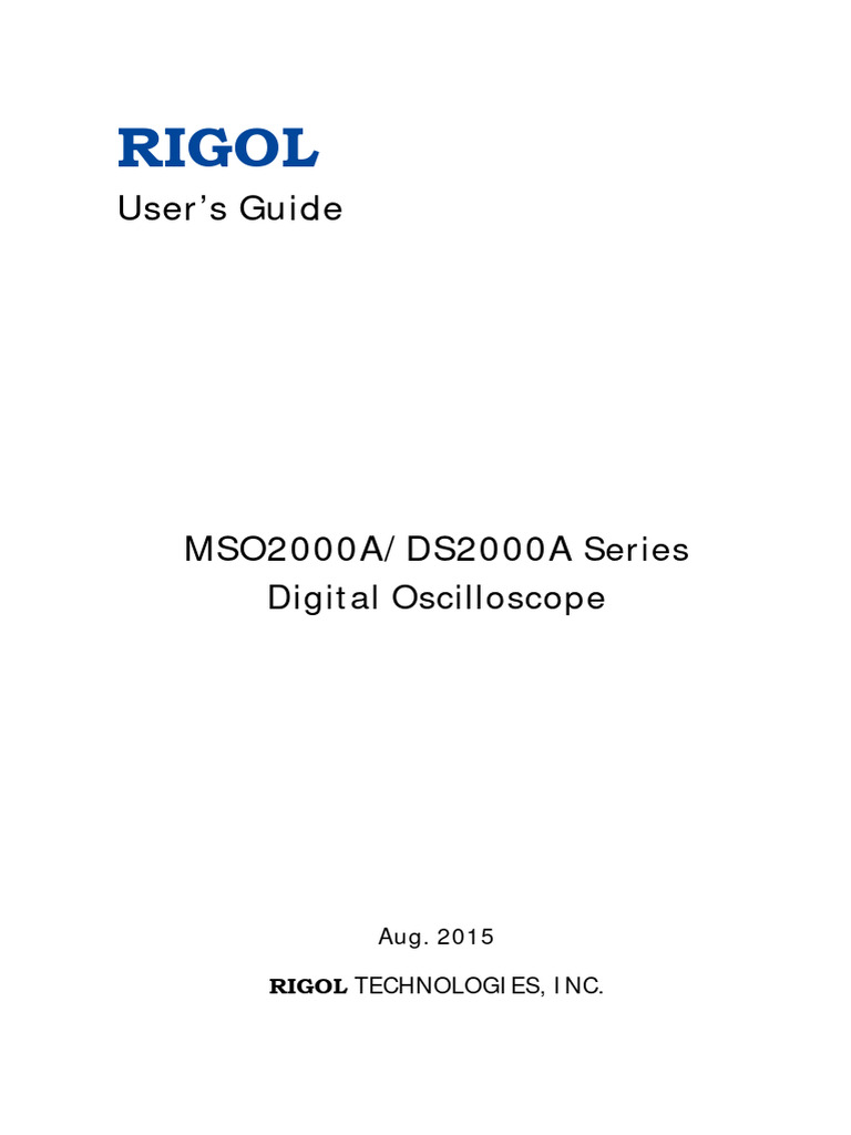 Mso2000a Ds2000a Userguide en | Download Free PDF | Computer File | Electronics