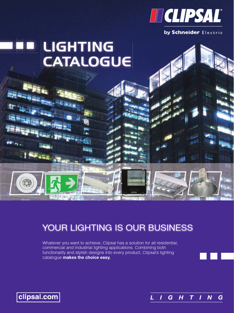 Clipsal Lighting | PDF | Lighting | Fluorescent Lamp
