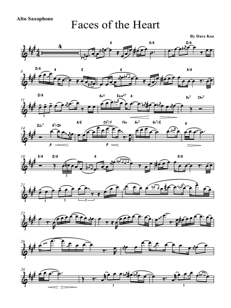 Faces The Heart - Dave Koz | PDF